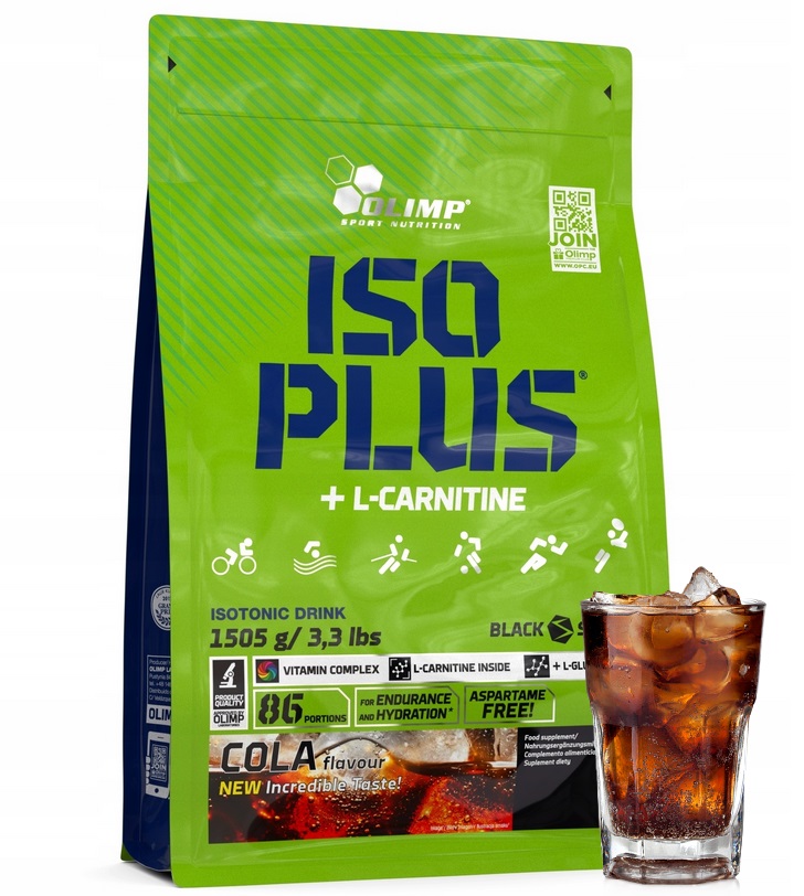 ISO PLUS OLIMP 1505G IZOTONIK ELEKTROLITY WITAMINY IZO PLUS - cola ...