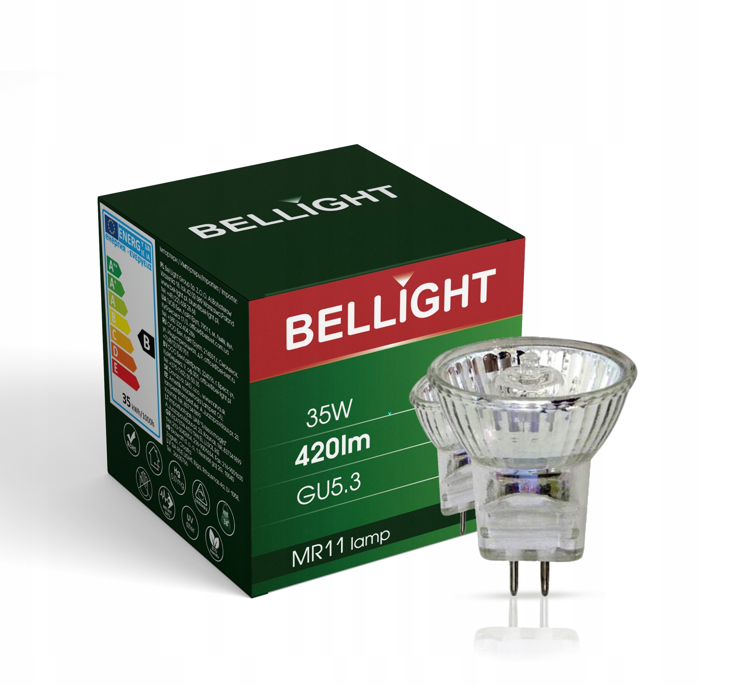 Żarówka Żarnik Halogenowa Halogen Reflektor MR11 GU5.3 230V 420lm 35W ... Żarówka Żarnik Halogenowa Halogen Reflektor MR11 GU5.3 230V 420lm 35W ...