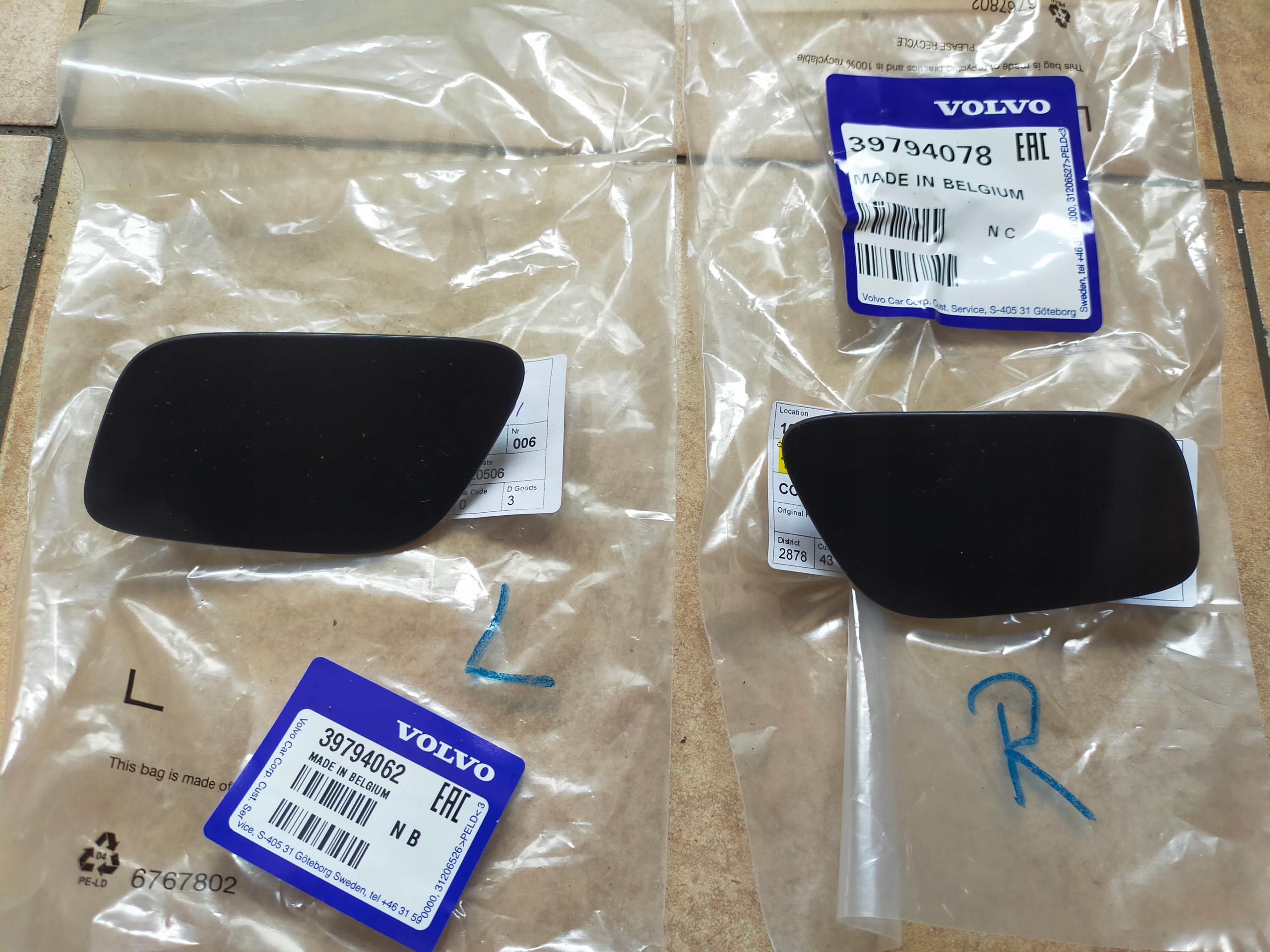 VOLVO S60 V60 KLAPKA ZAŚLEPKA SPRYSKIWACZA 18 - za 140.00PLN z ...