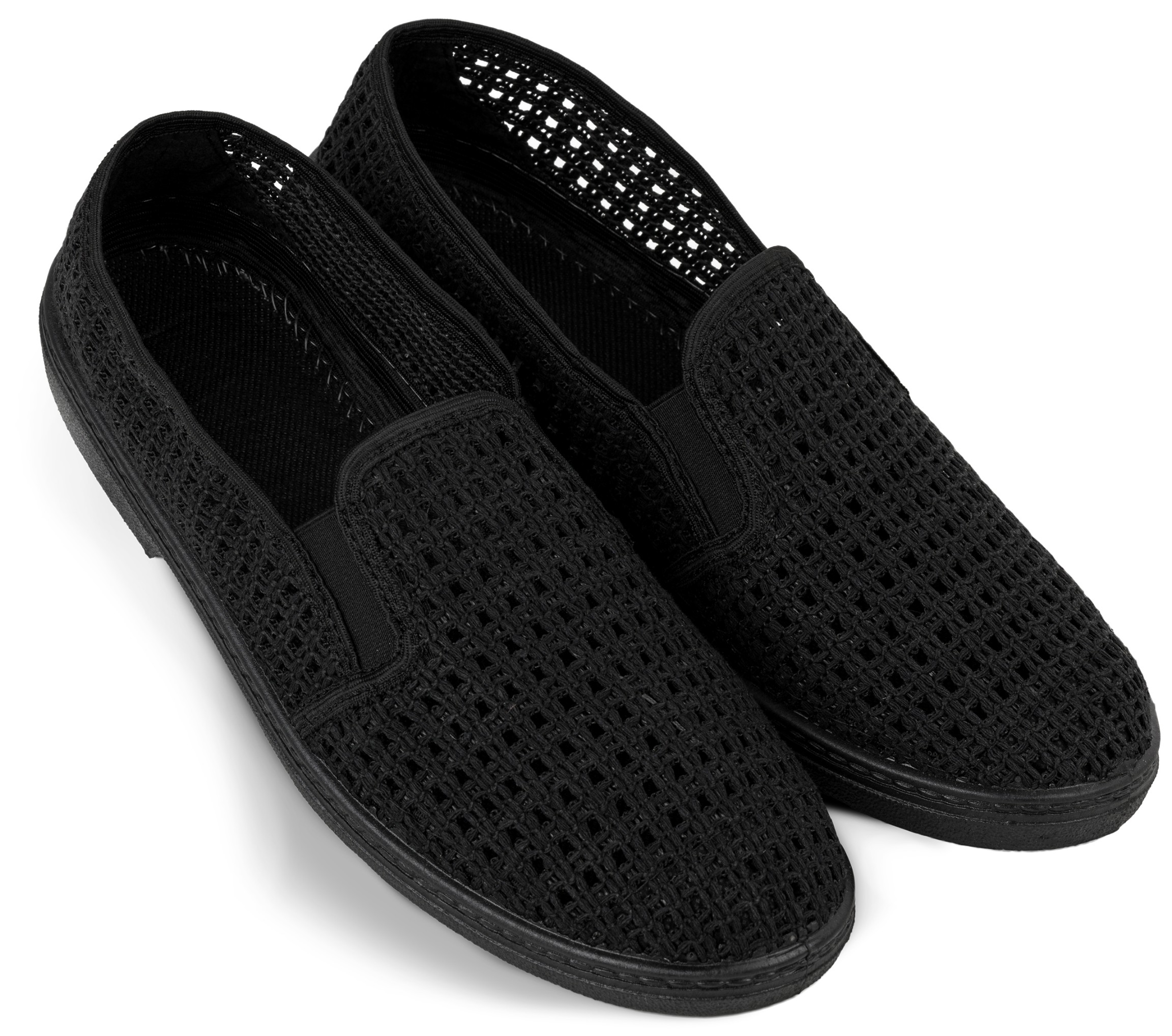 TENISÓWKI SIATKA MĘSKIE WSUWANE CZARNE TRAMPKI 41 • Cena, Opinie ...