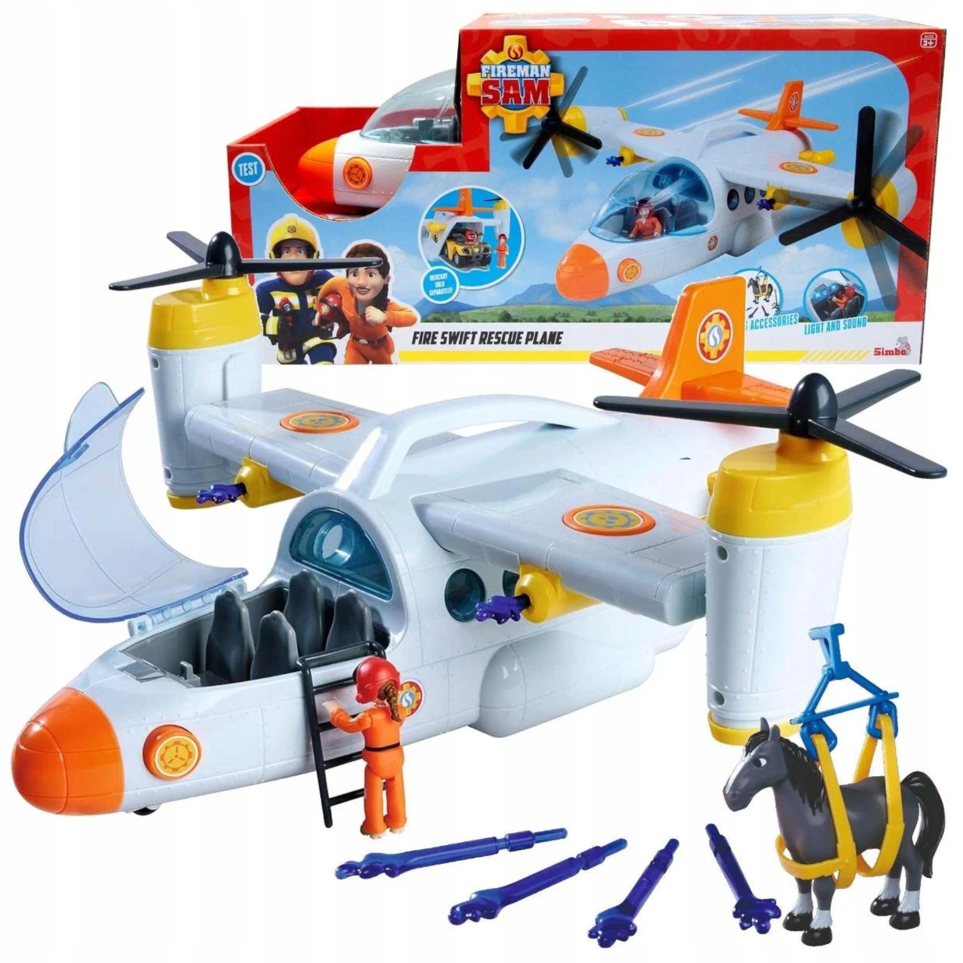 Samolot ratunkowy Simba Toys Strażak Sam 42 cm (4006592087814) • Cena ...