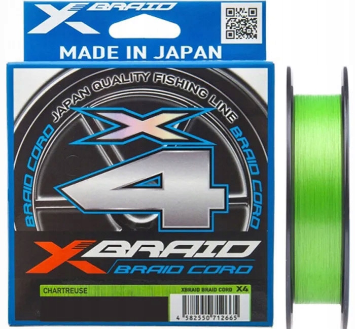 YGK X-Braid Cord X4 PE #0.4 8lb 150m - 4582550712634 - 12988861520 - Allegro