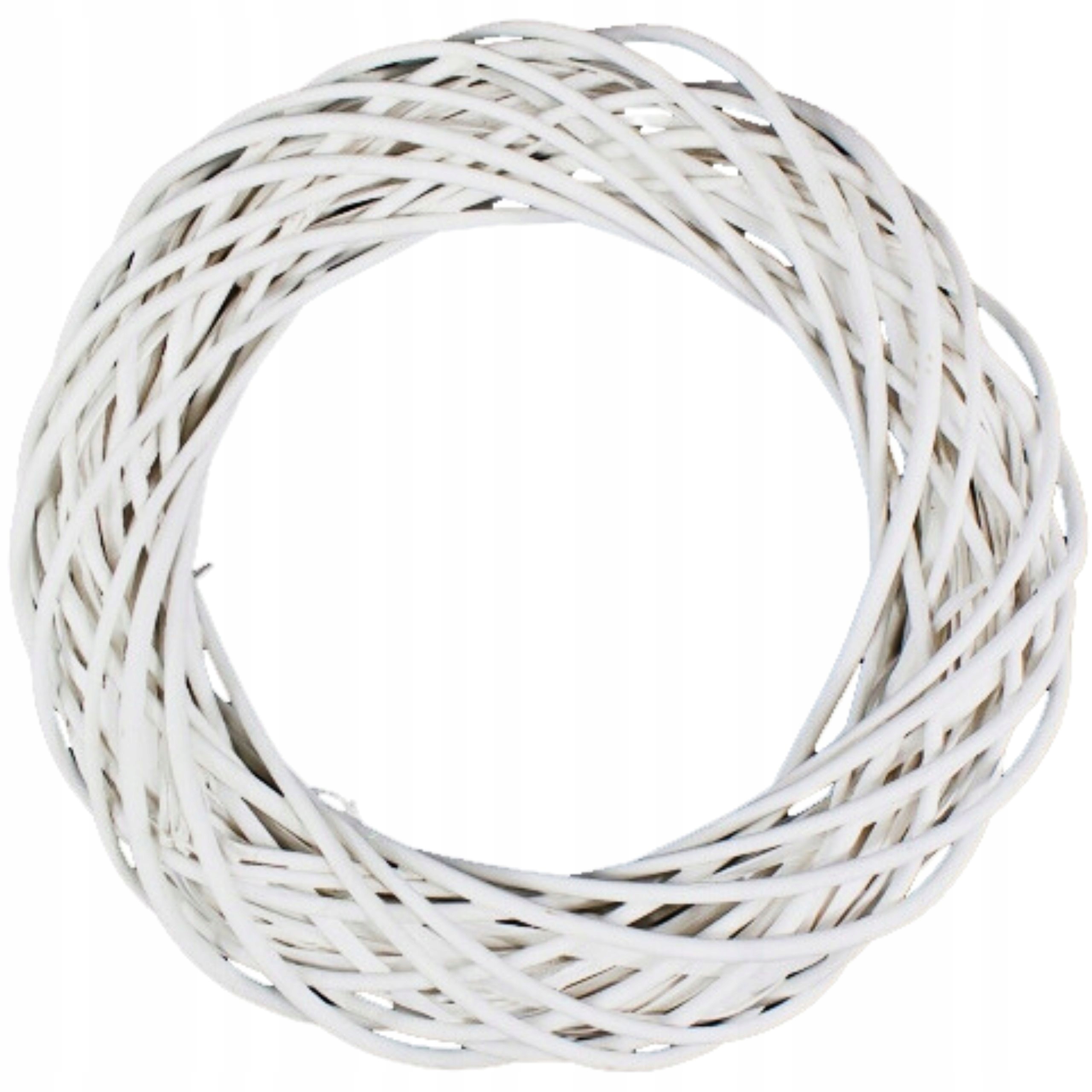 WIANEK WIKLINOWY BIAŁY 35 cm WIKLINA STROIK DEKORACJYJNY KOMPOZYCJA ...