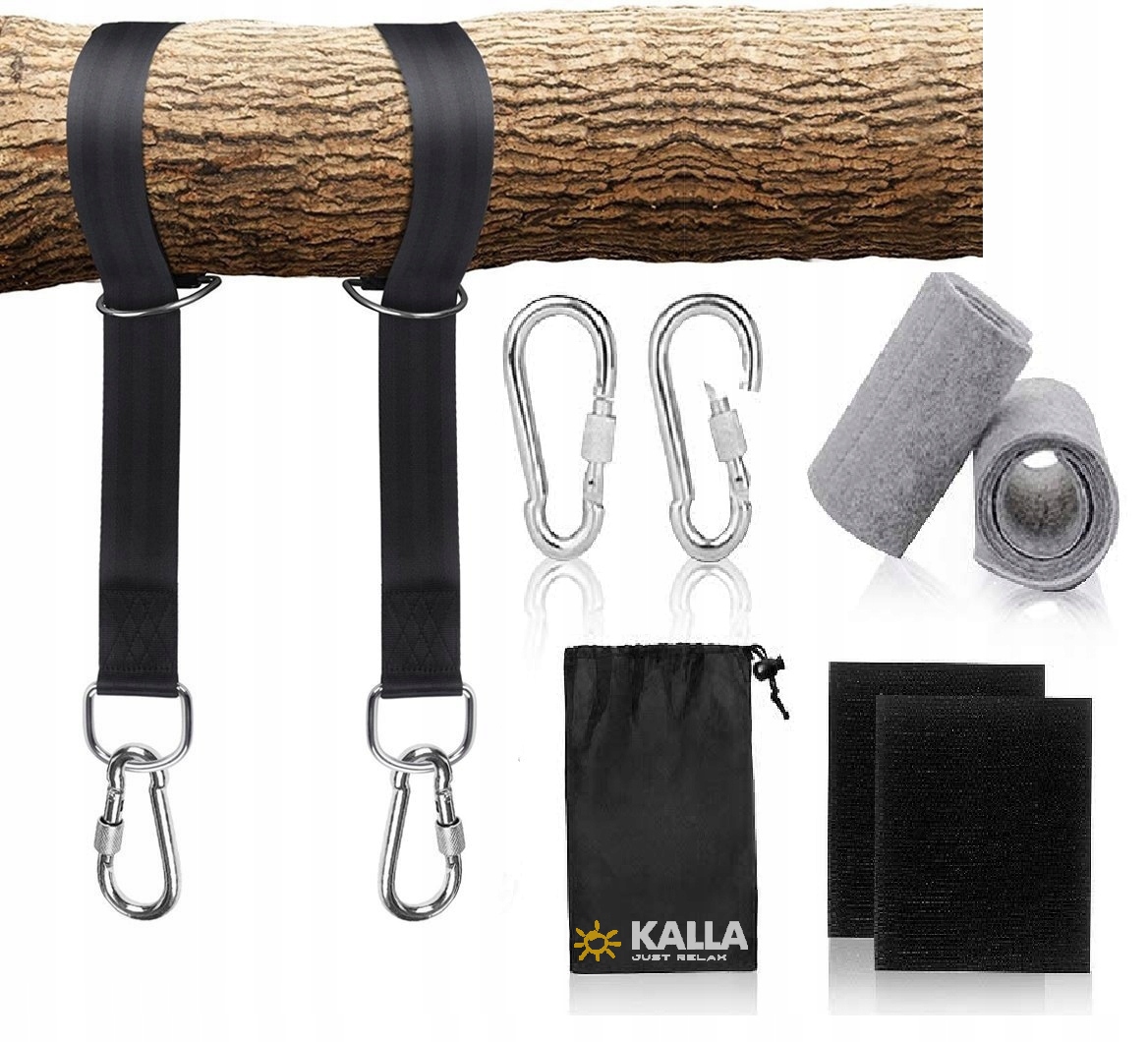 MOCOWANIE HAMAKA HUŚTAWKI MOCNE ZESTAW MONTAŻ PAS (5904569277604 ...