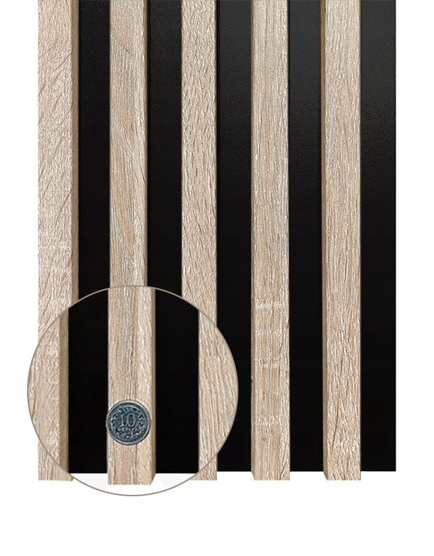 Lamele meblowe ścienne MINI SLIM wąskie mikro małe dąb sonoma 20 (mini ...