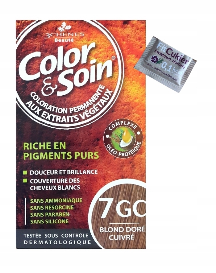 COLOR&SOIN 7GC ZŁOCISTY MIEDZIANY BLOND farba (3525722022316) • Cena ...