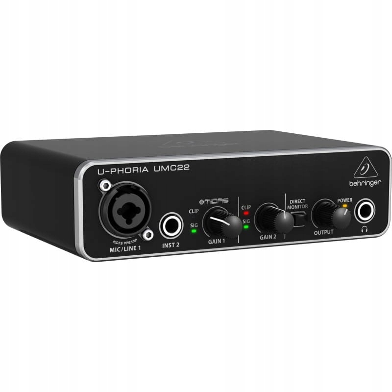 Behringer UMC22 - interface audio USB - Sklep, Opinie, Cena w Allegro