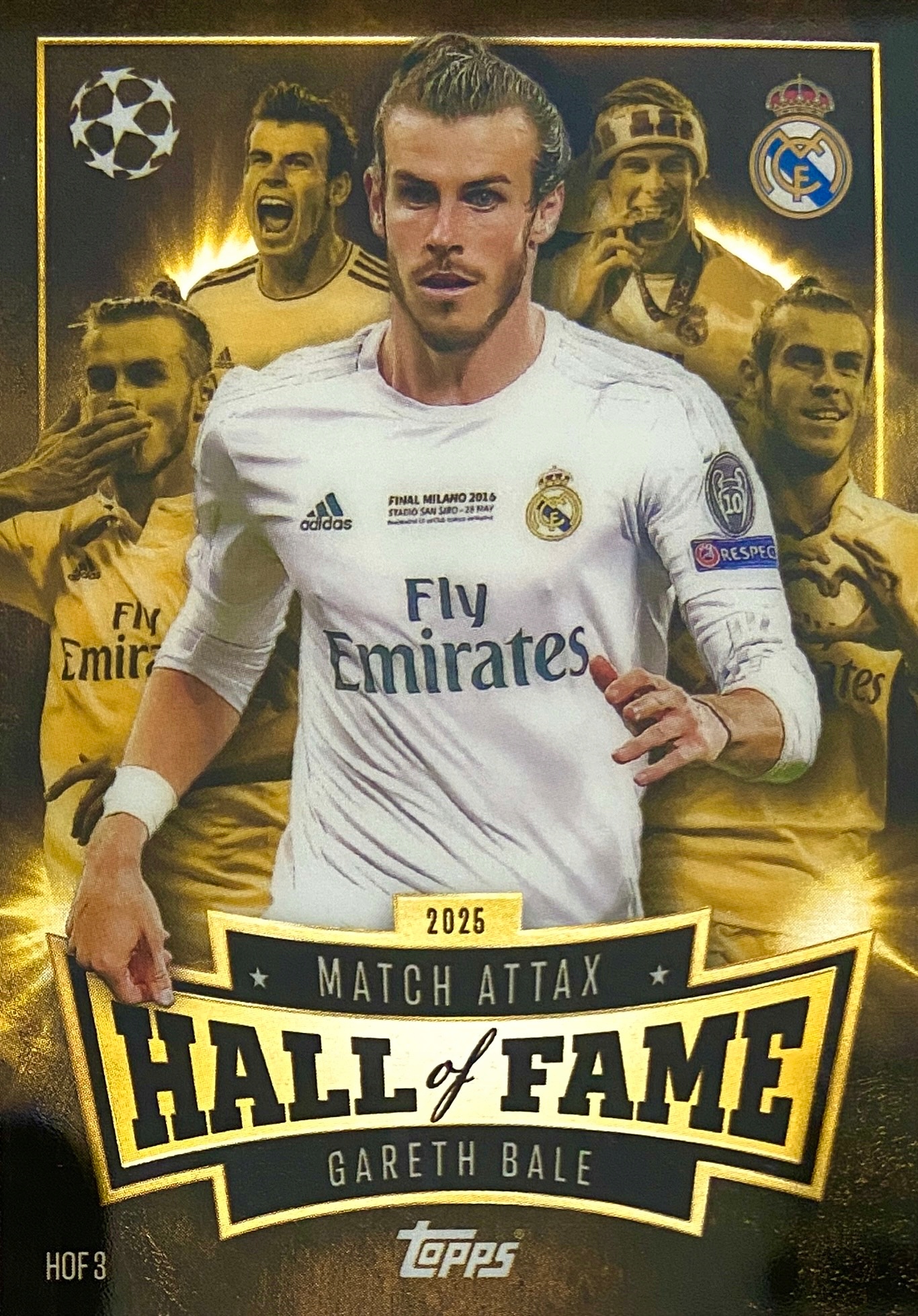 MATCH ATTAX UCL 2025/26 2026 HALL OF FAME HOF 3 GARETH BALE REAL MADRYT ...