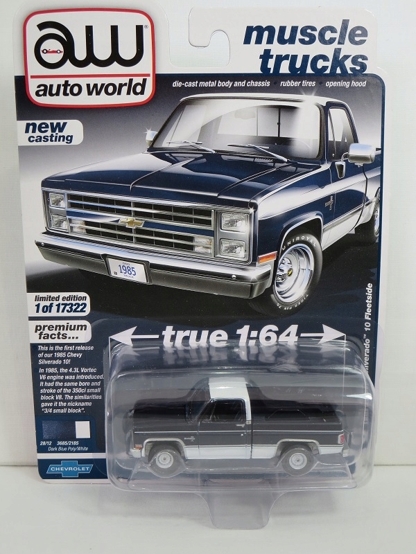 Auto World 1:64 Silverado 10 Fleetside 85 d.blue - porównaj ceny ...