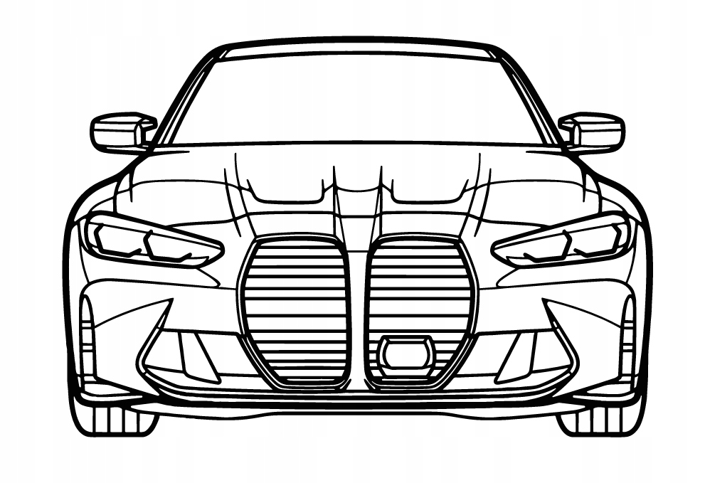 DEKORACJA ścienna Obraz samochód BMW G80 M3 Front • Cena, Opinie ...