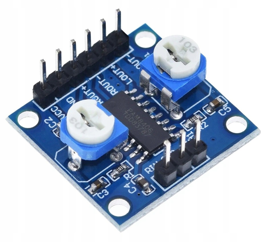699 Moduł wzmacniacz audio stereo 2x5W PAM8406 - Sklep, Opinie, Cena w Allegro