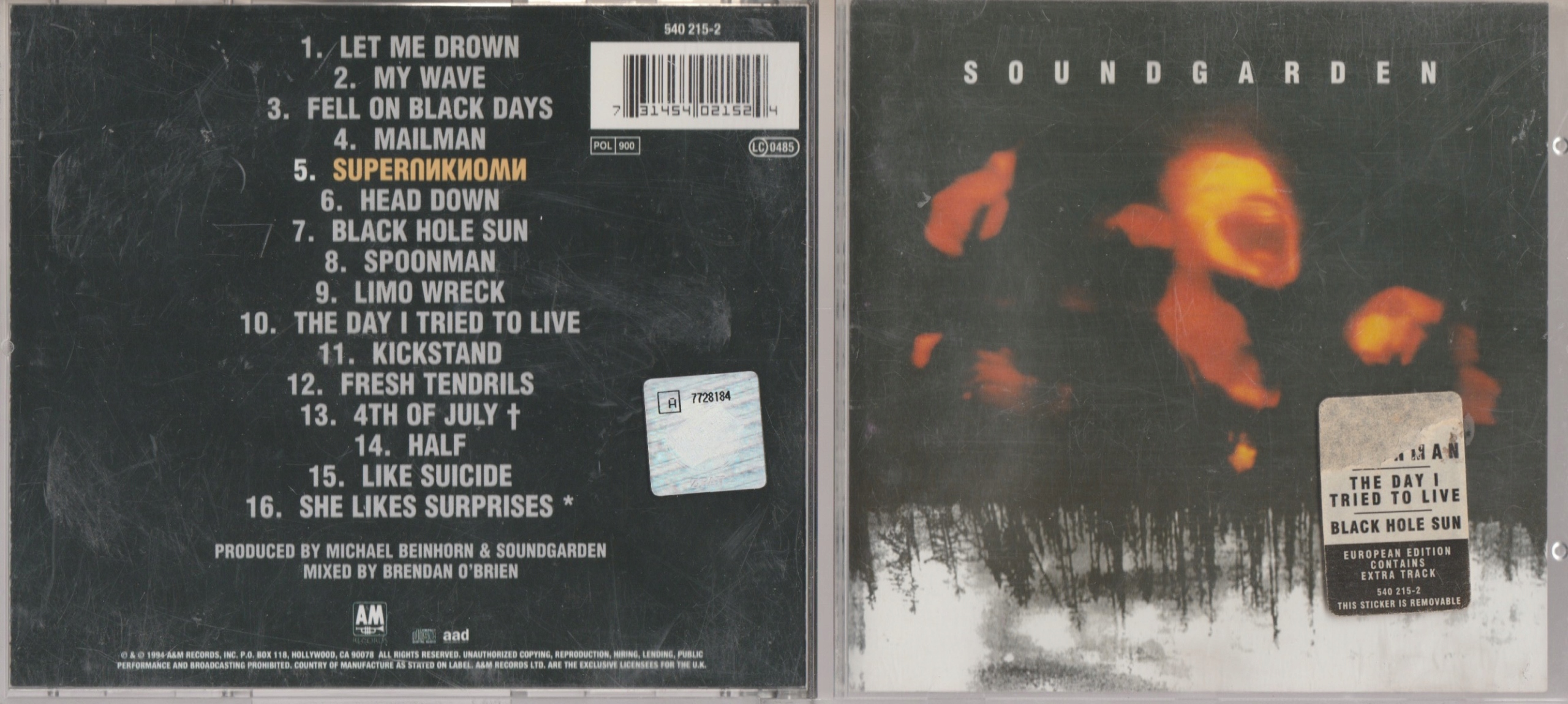 Płyta CD Soundgarden - Superunknown 1994 I Wydanie ...
