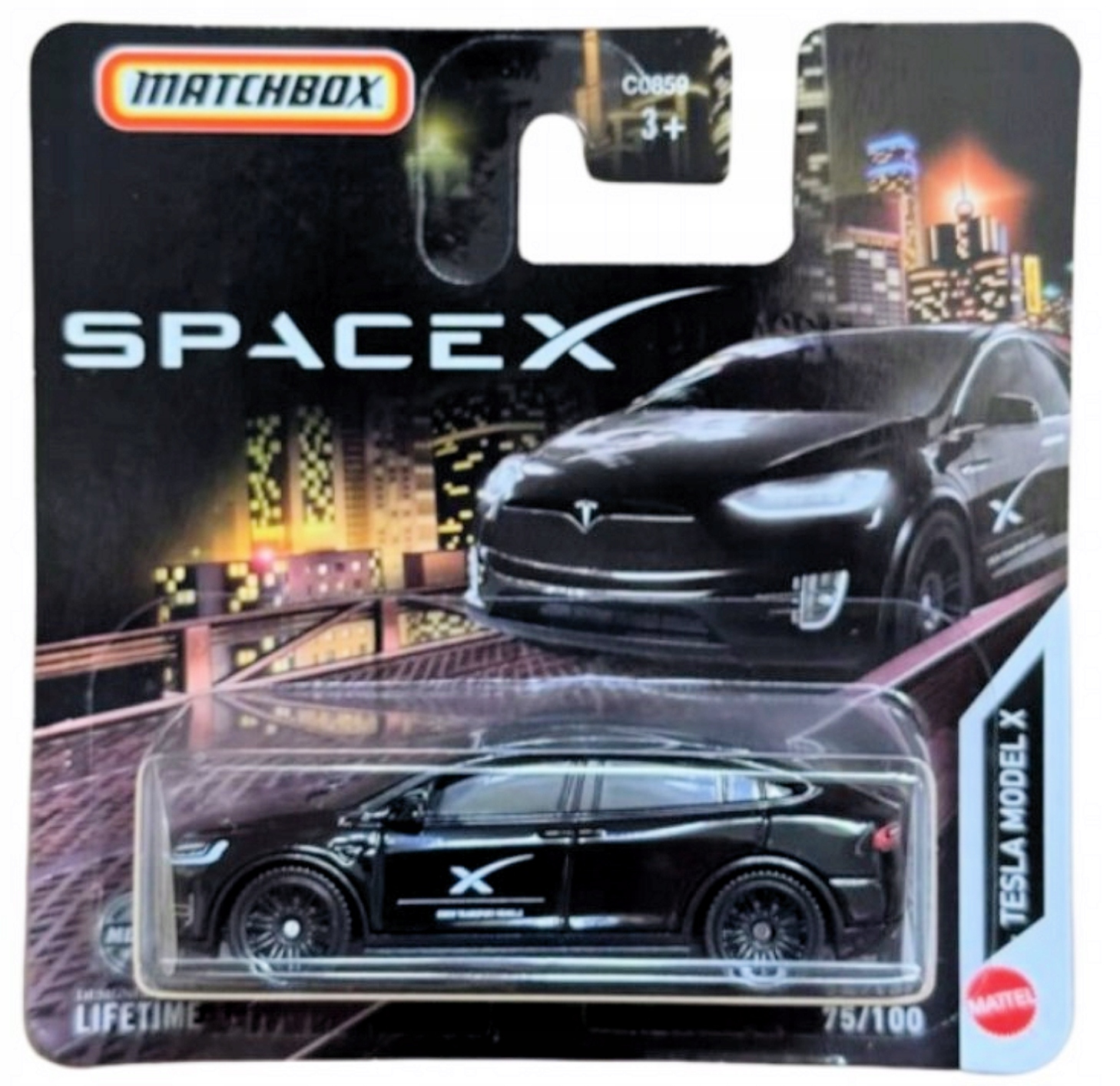 MATCHBOX TESLA MODEL X SPACE X RESORAK MODEL AUTKO SAMOCHODZIK ZABAWKA ...