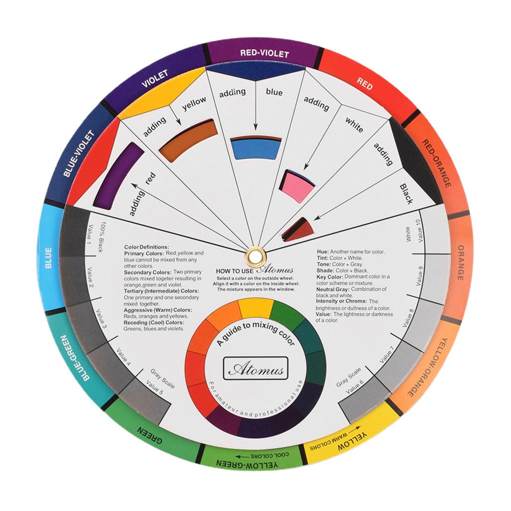 Pigment Paint Ink Color Mixing Guide Wheel 12636717498 - Allegro.pl