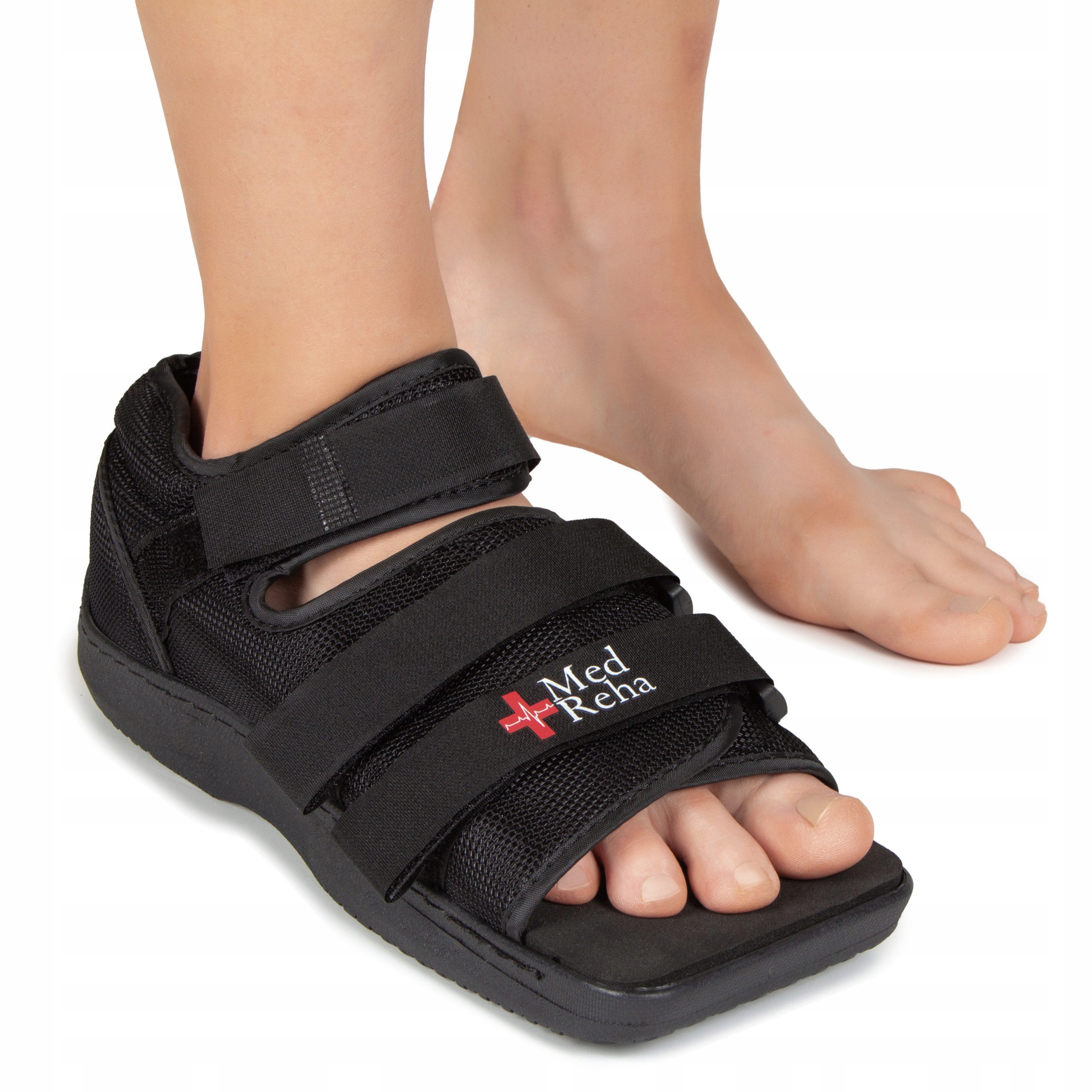 POOPERAČNÍ BOTA ORTOPEDICKÝ SANDÁL NA NOHU OCHRANNÝ NA SÁDRU POHODLNÝ ...