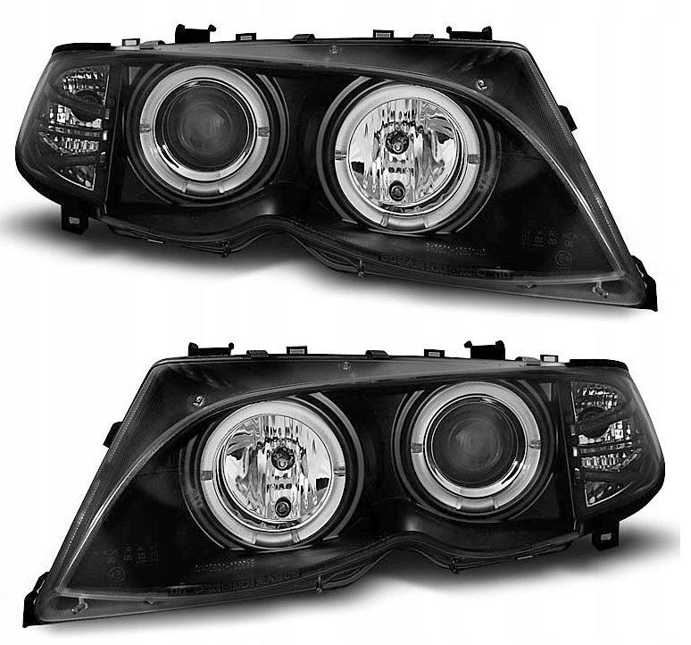 Reflektor Lampy kpl Ringi Angel Eyes Led Tuning Bmw 3 E46 Lift Lci 01-05 za 1099.00PLN z ...