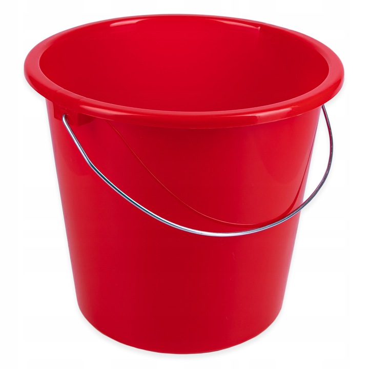 Wiadro domowe 10L wiadro plastikowe 10 wiaderko czerwone (5906453626178 ...