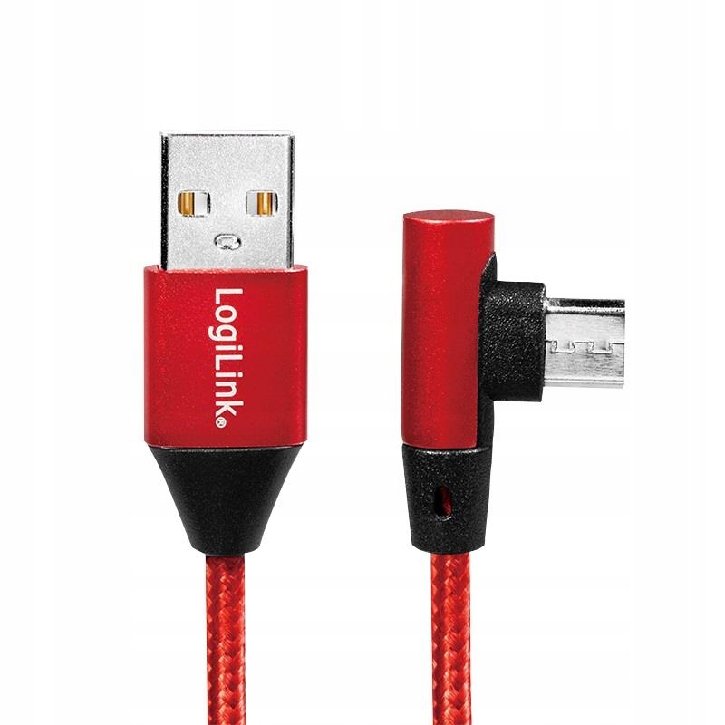 Kabel Logilink USB - microUSB typ B 1 m czerwony - Sklep, Opinie, Cena w Allegro