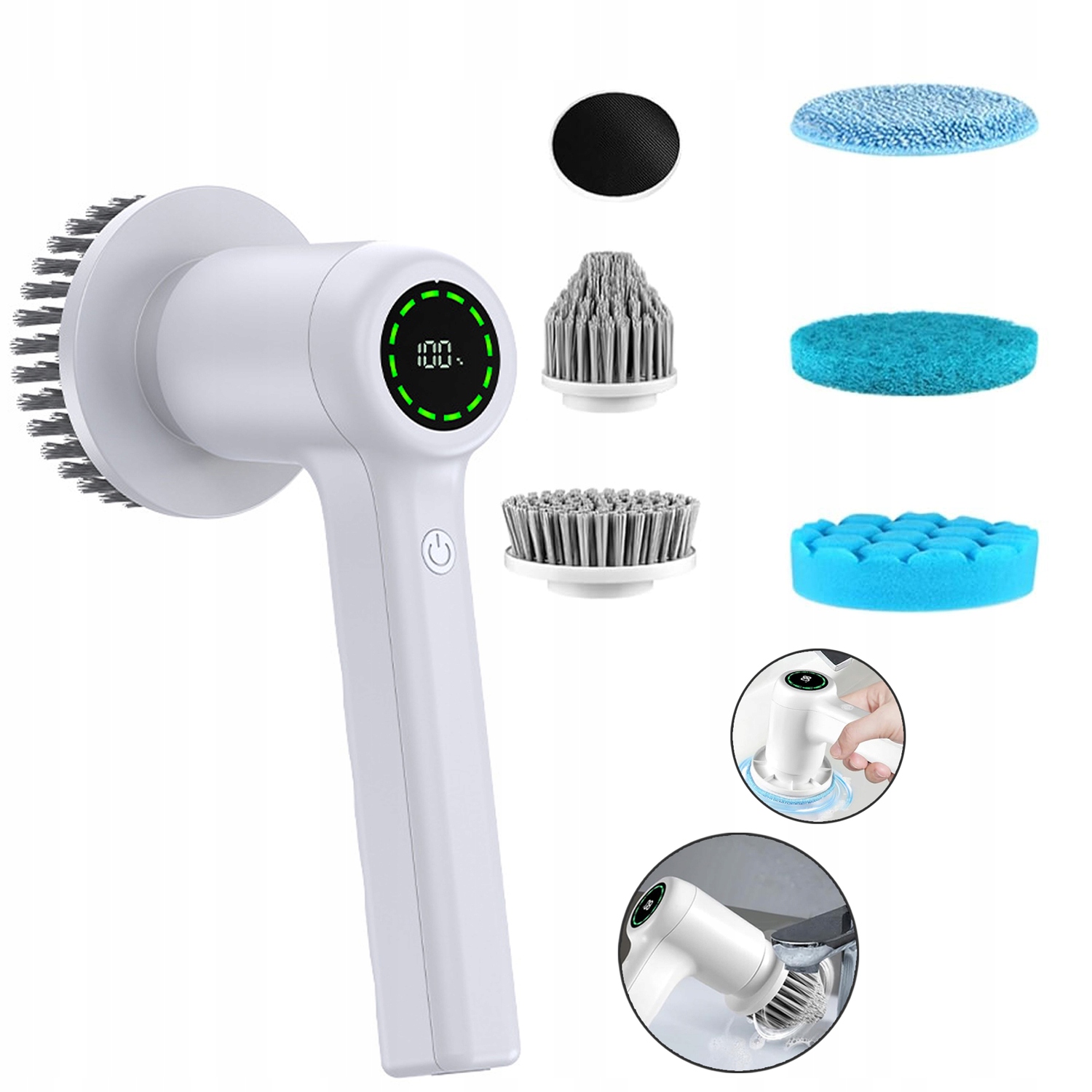 ELEKTROMOS FORGÓ KEFÉS TISZTÍTÓ KÉSZÜLÉK 6IN1 USB, (9331813713179) • Ár ...