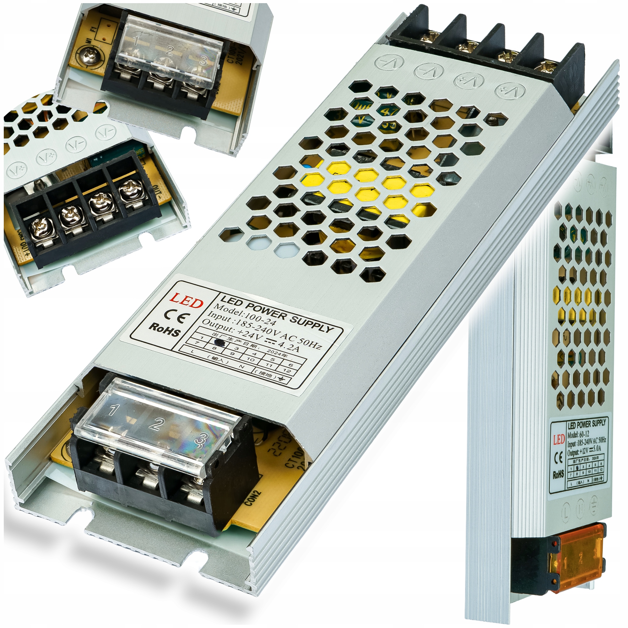 ZASILACZ 24V 100W 4.2A SLIM DO TAŚM MODUŁÓW LED (5905937302829) • Cena, Opinie • Akcesoria ...