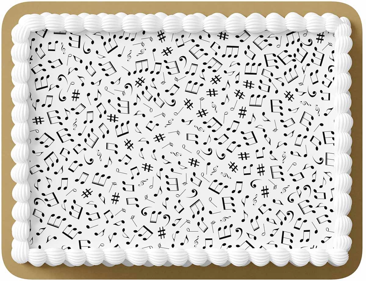 OPŁATEK NA TORT DLA MUZYKA NUTY NUTKI MUZYK MUZA MELODIA A4 ...