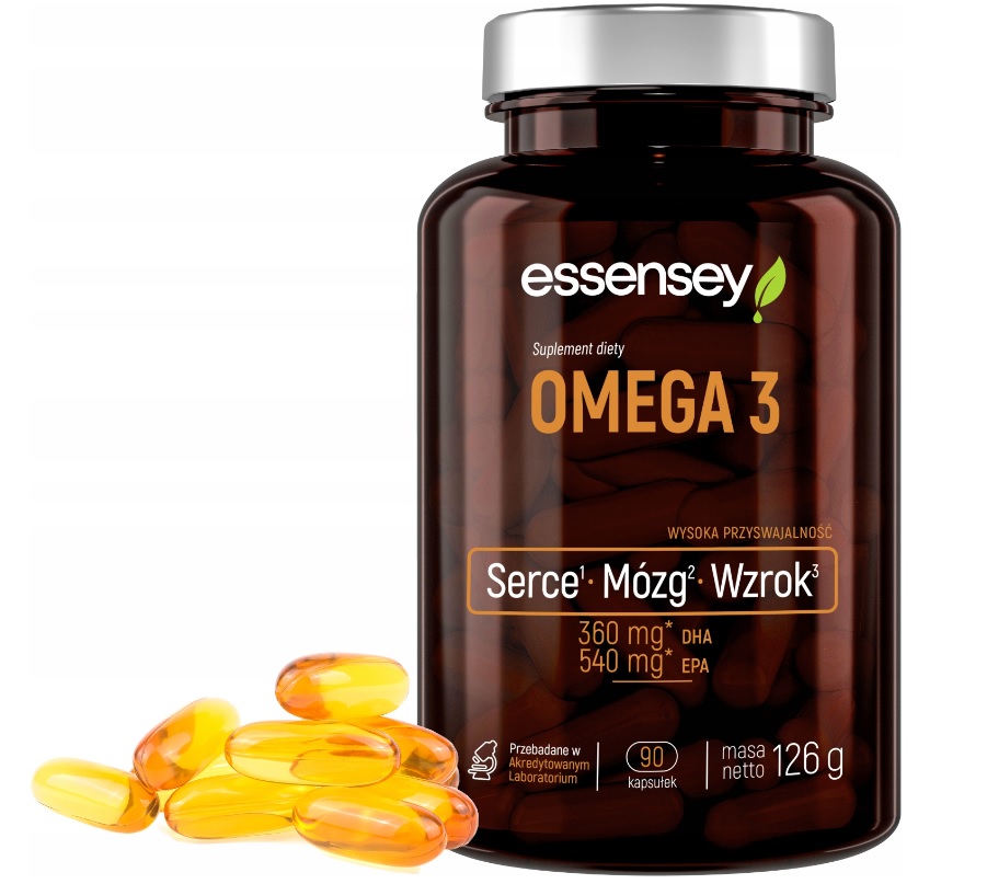 Essensey OMEGA 3 90 3000mg+WIT E Serce Mózg Wzrok 13349701934 - Allegro.pl Essensey OMEGA 3 90 3000mg+WIT E Serce Mózg Wzrok 13349701934 - Allegro.pl