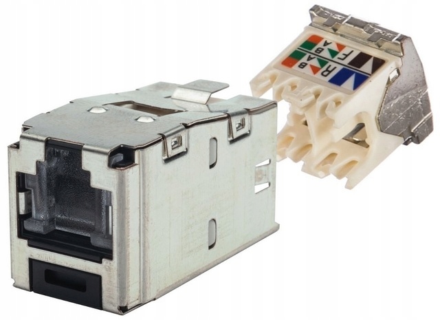 Moduł Minicom RJ45 kat.6 STP czarny z przesłoną cat 6 - Sklep, Opinie ...