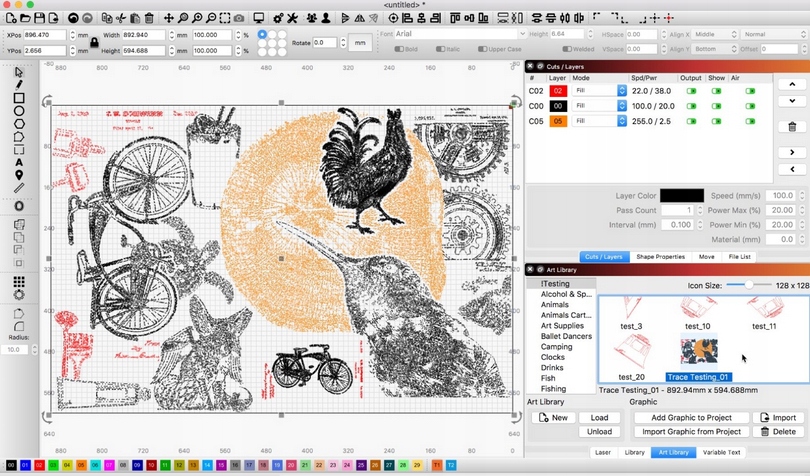 Klucz wersji oprogramowania LightBurn G-Code dla grawerów laserowych ...