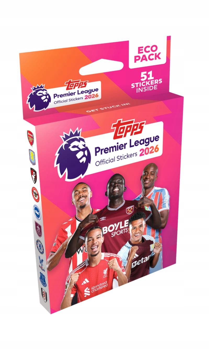 Premier League Topps Stickers Eco Pack 1 / 2026, (5053307077942) • Ceny ...