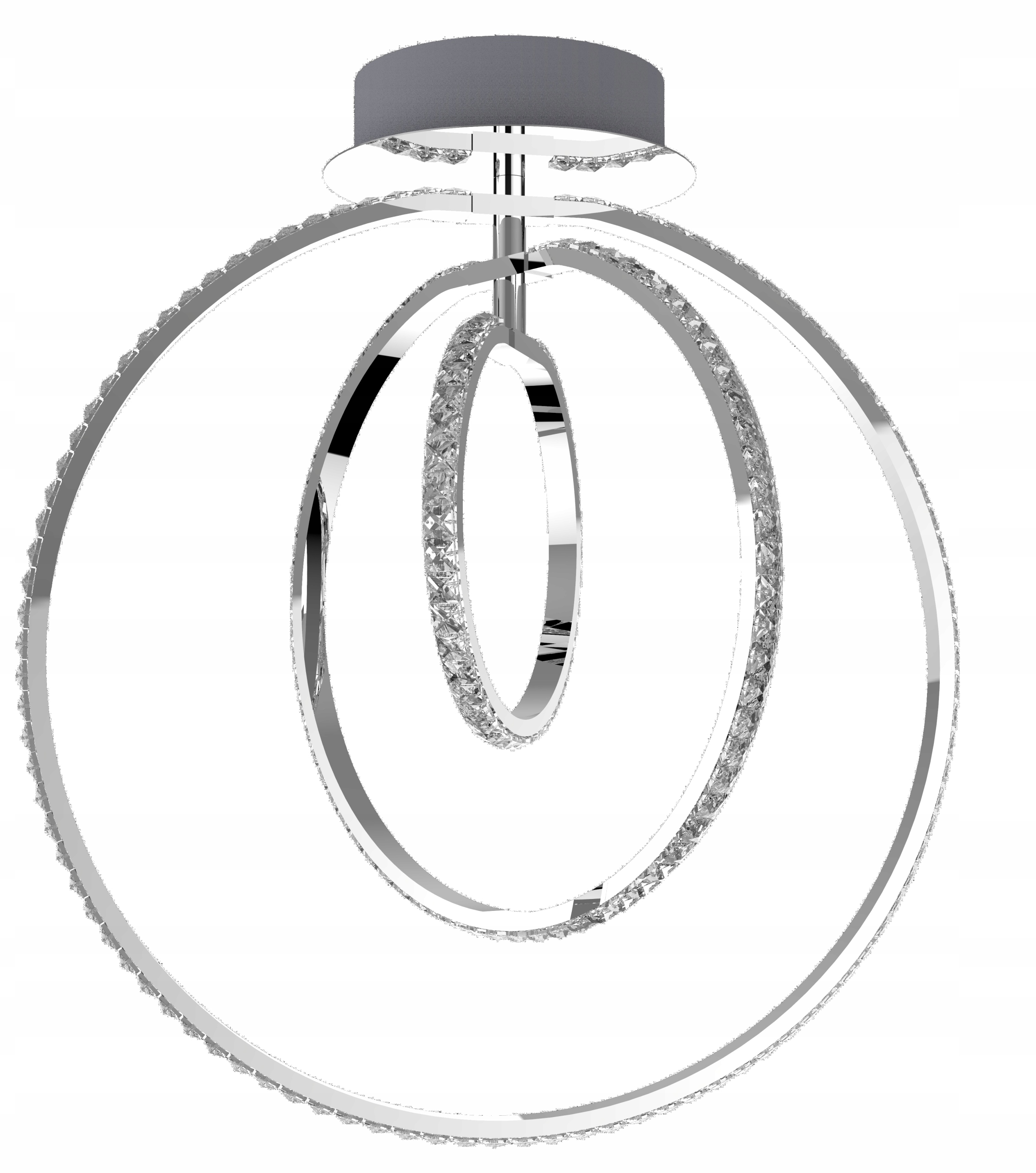 Lampa wisząca Krislamp Kosmo 3 -punkty światła zintegrowane źródło LED ...