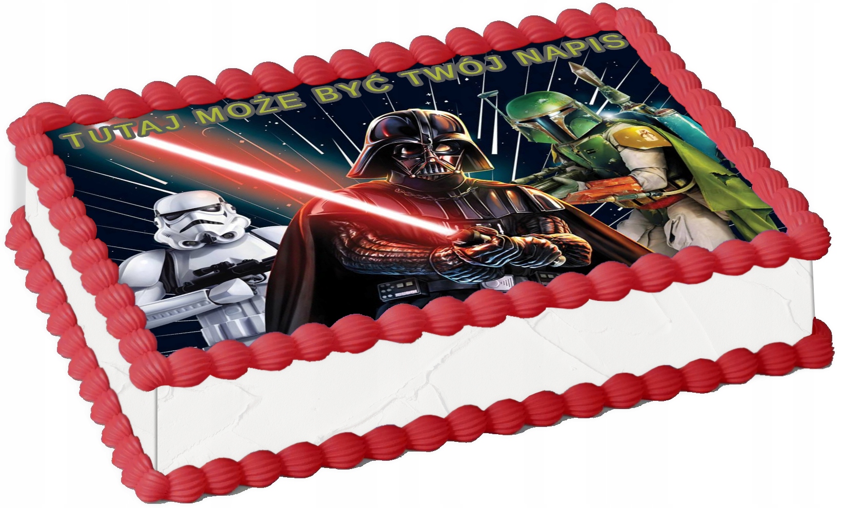 Opłatek na Tort A4 STAR WARS Darth Vader Urodziny • Cena, Opinie - Allegro