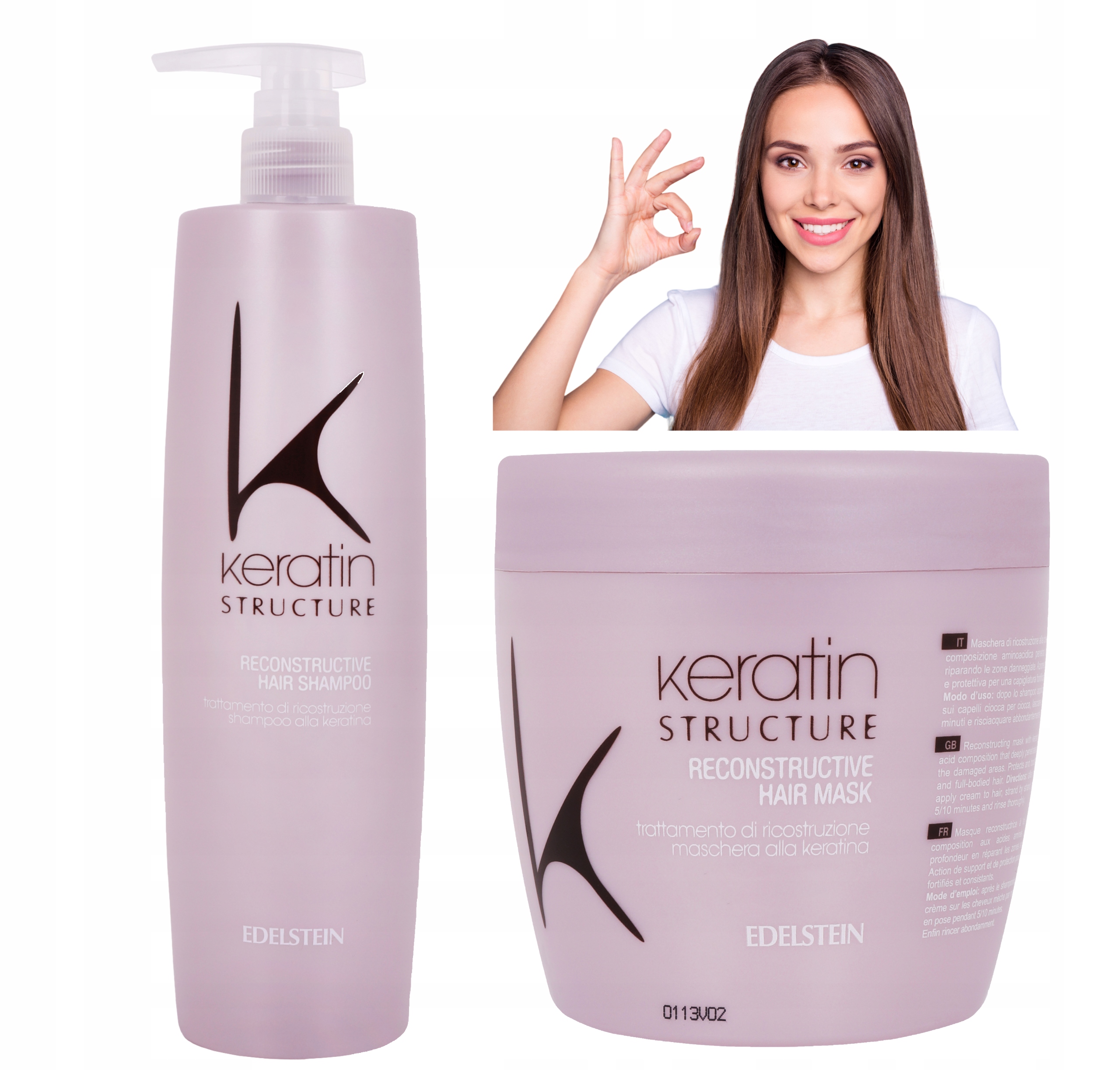 KERATIN STRUCTURE SHAMPOO MASKA NA VLASY KERATIN REGENERATIVE GLOW ...