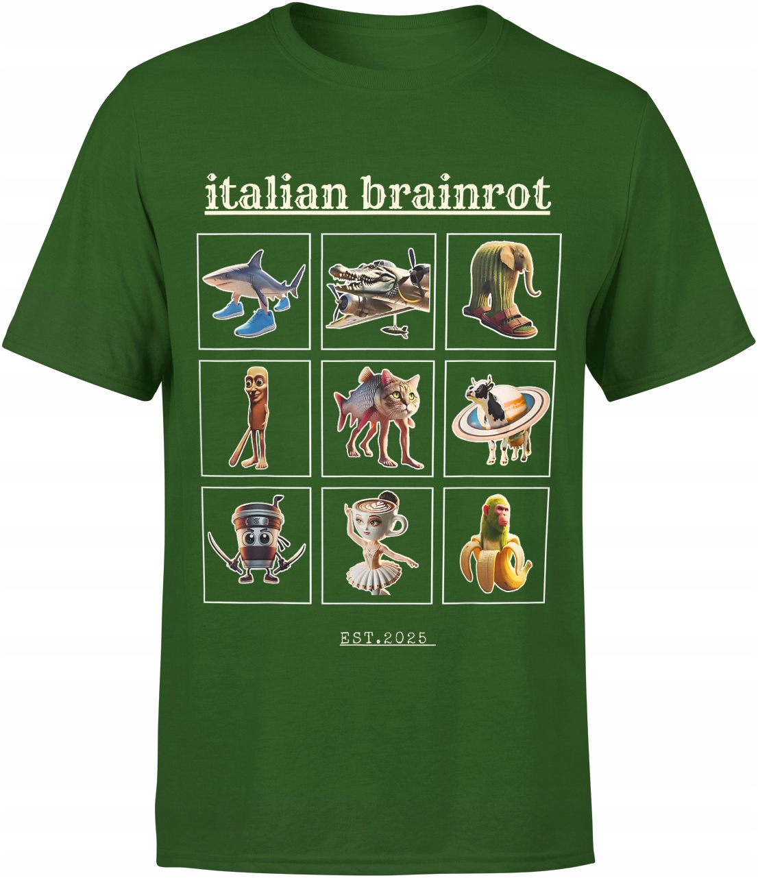 ITALIAN BRAINROT KOSZULKA TRALALERO TRALALA MEME TIK TOK BOMBARDIRO ...