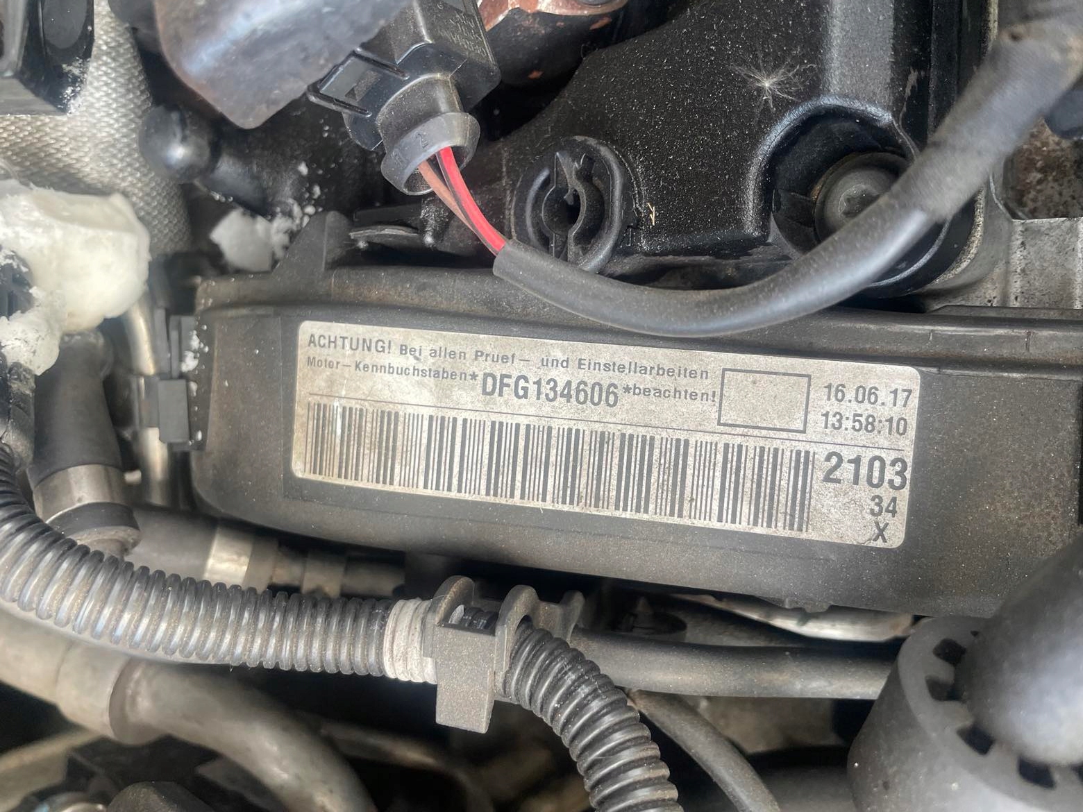 Vw TOURAN III 5ta SILNIK KOMPLETNY 2.0 DFG DFGA DFGB DFE DFEB DFEC za ...