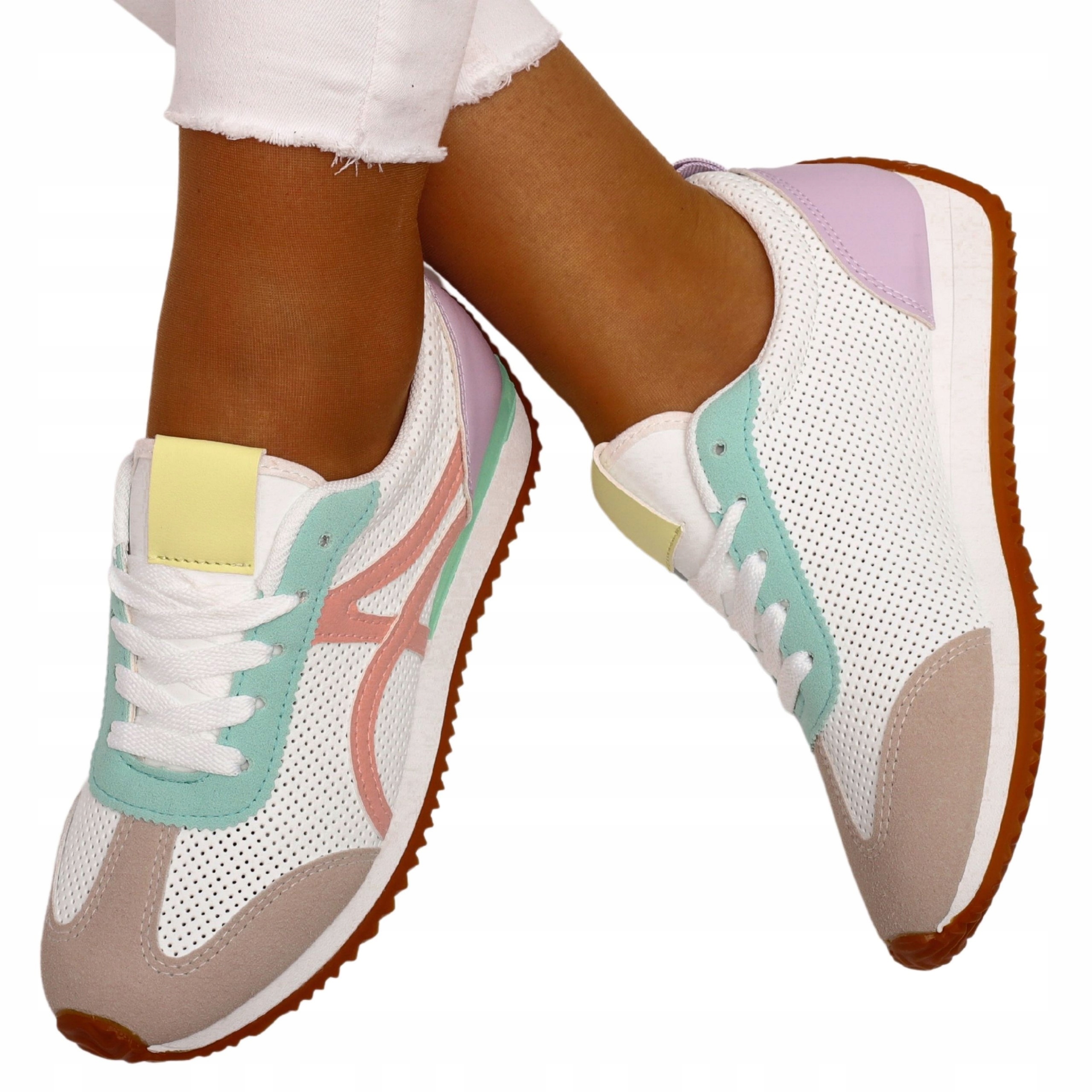 BUTY SPORTOWE DAMSKIE LEKKIE ADIDASY SNEAKERSY KOLOROWE 16326314635 ...