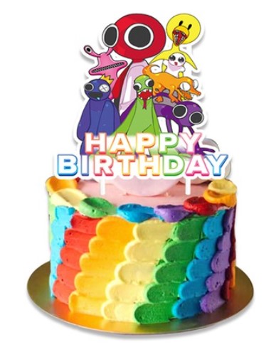 RAINBOW FRIENDS TOPPER NA TORT URODZINY ROBLOX (5907333785442) • Cena ...