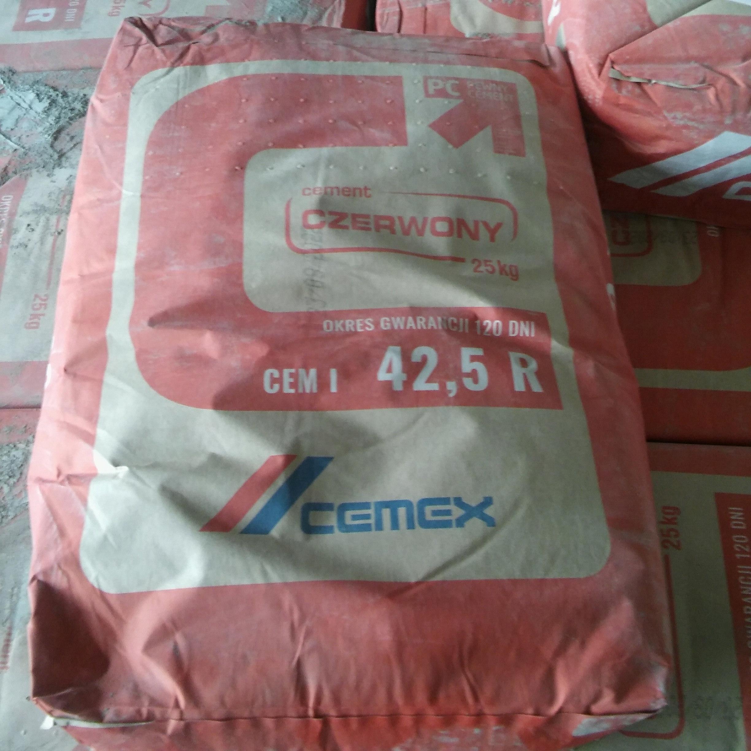 Cement Czerwony Cemex CEM I 42,5 R worek 25 kg • Cena, Opinie ...