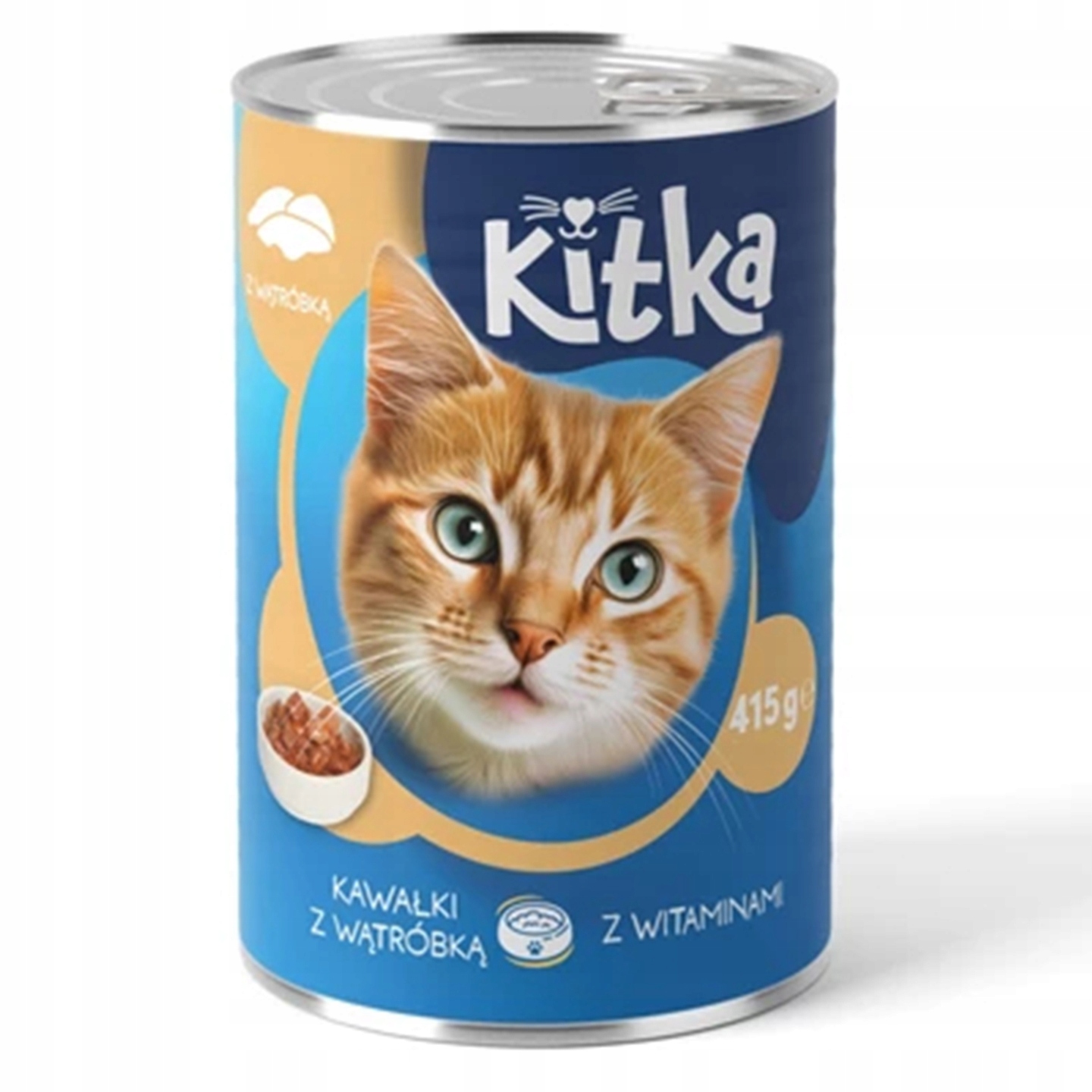 Kitka KARMA DLA KOTA kotów kocia MOKRA Z WĄTRÓBKĄ PUSZKA wątróbka 415g (5901812751027) • Cena ...