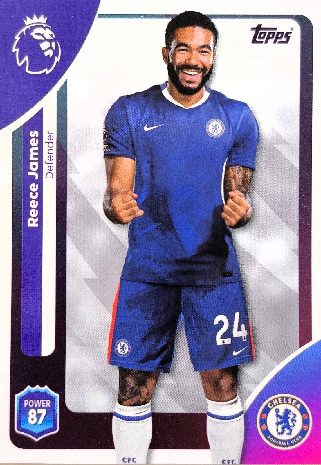 TOPPS Premier League 2025/26 2026 BASE 95 REECE JAMES CHELSEA ...