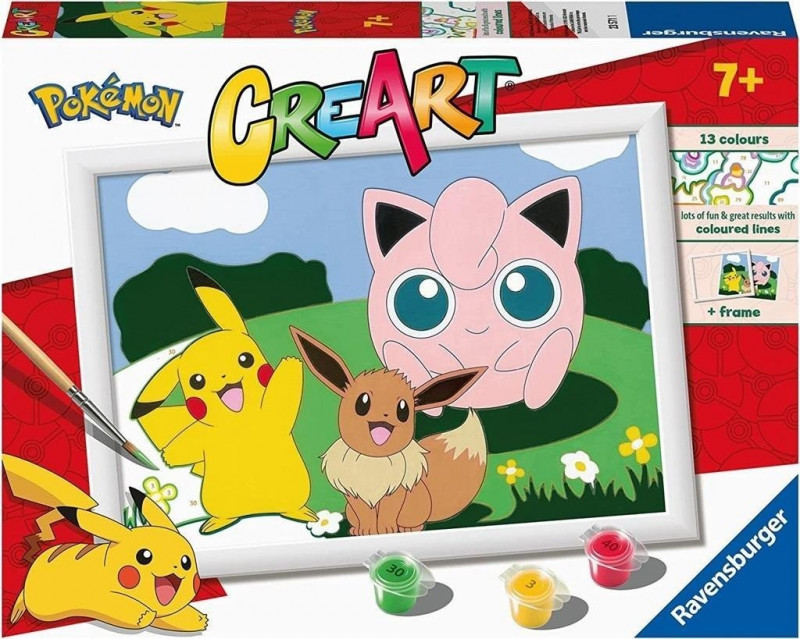 Ravensburger CreArt Pokemon malowanie po numerach 235711 - porównaj ...