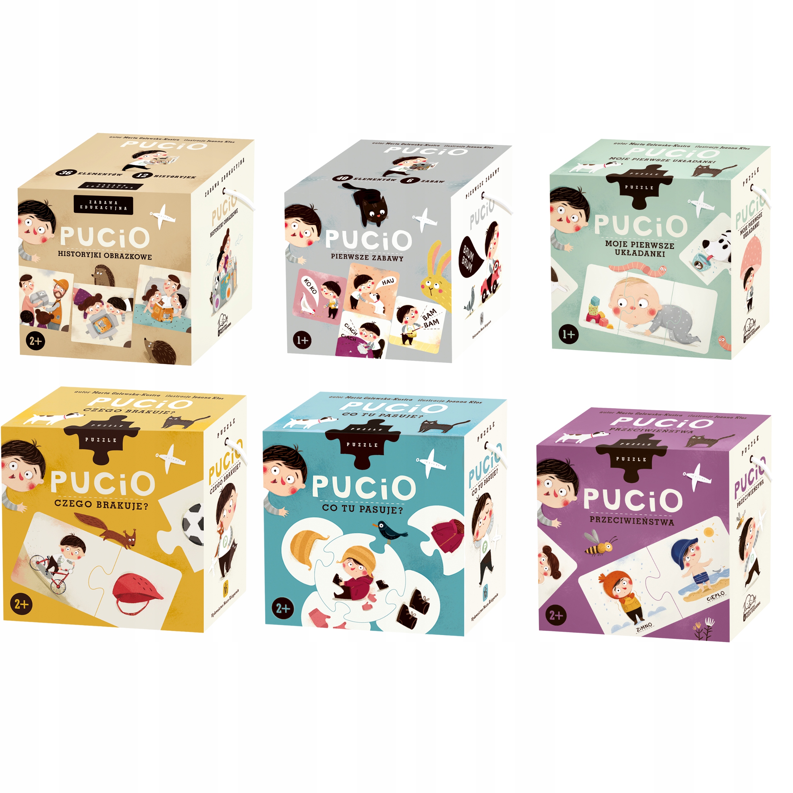 MEGA PAKIET 6W1 PUCIO PUZZLE GRY PRZECIWIEŃSTWA / CO TU PASUJE ...