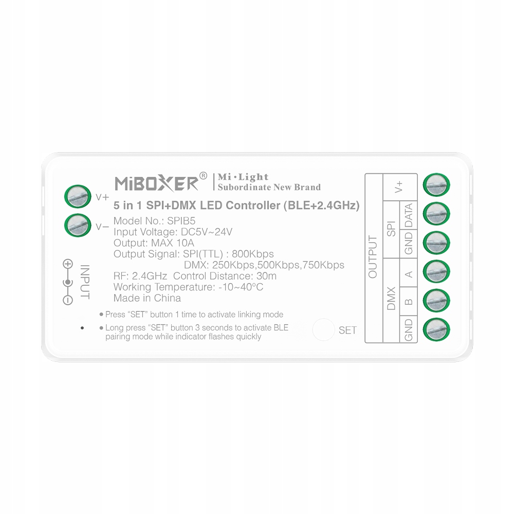 Ovládač Miboxer SPIB5 5v1 Bluetooth RF 2.4G SPI Digitálny Magic Pixel ...
