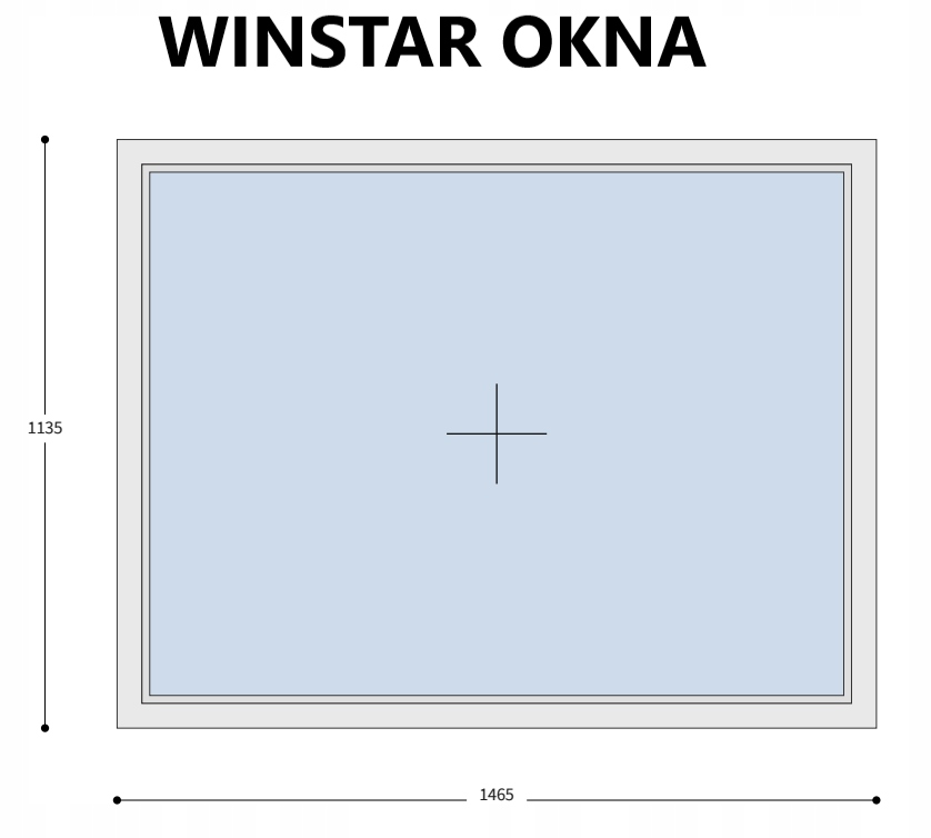 Okno pcv witryna stałe fix 1465x1135 białe, dwuszybowe • Cena, Opinie ...