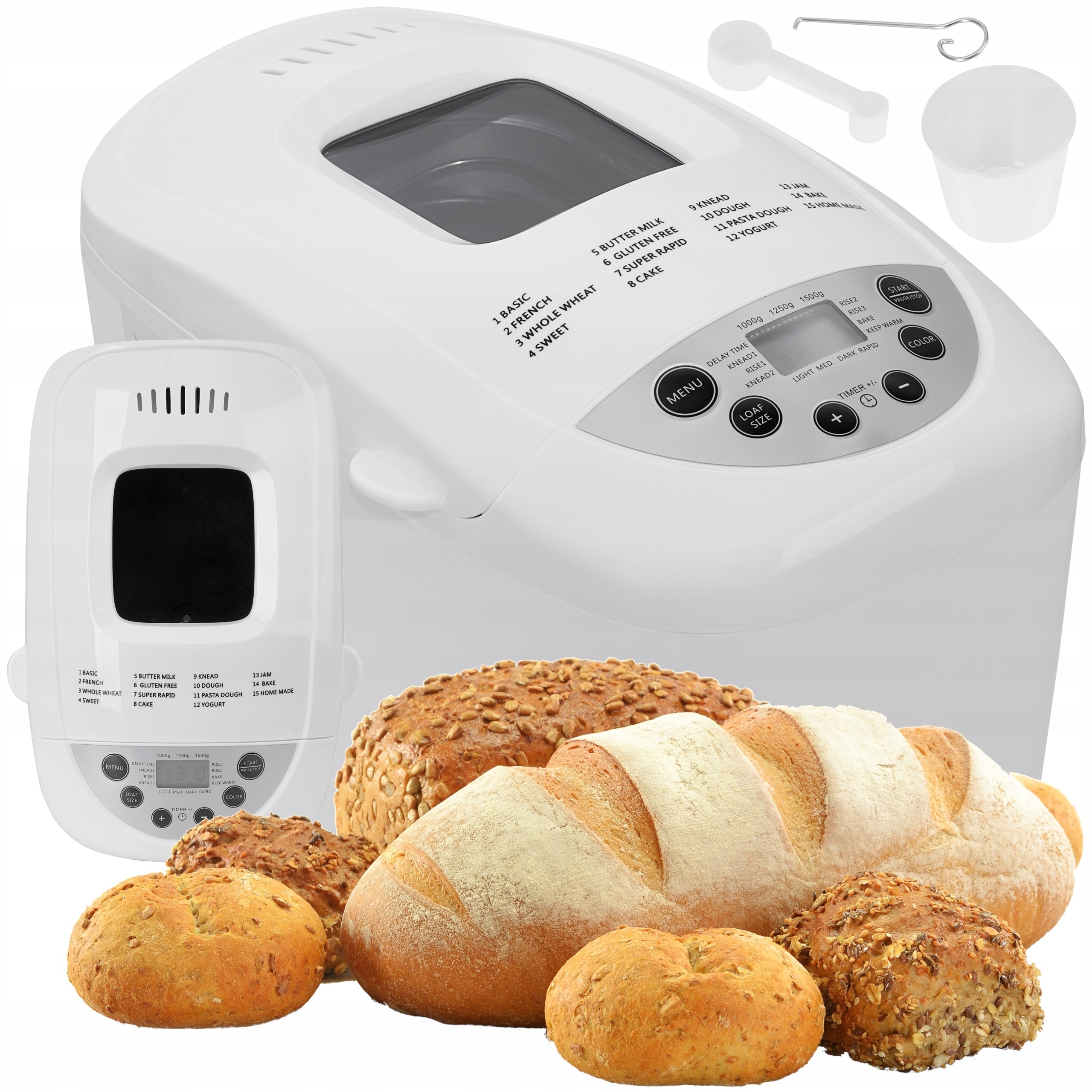 PEKÁRNA NA CHLEBA AUTOMAT STROJ NA PEČENÍ CHLEBA 850W za 2152 Kč - Allegro