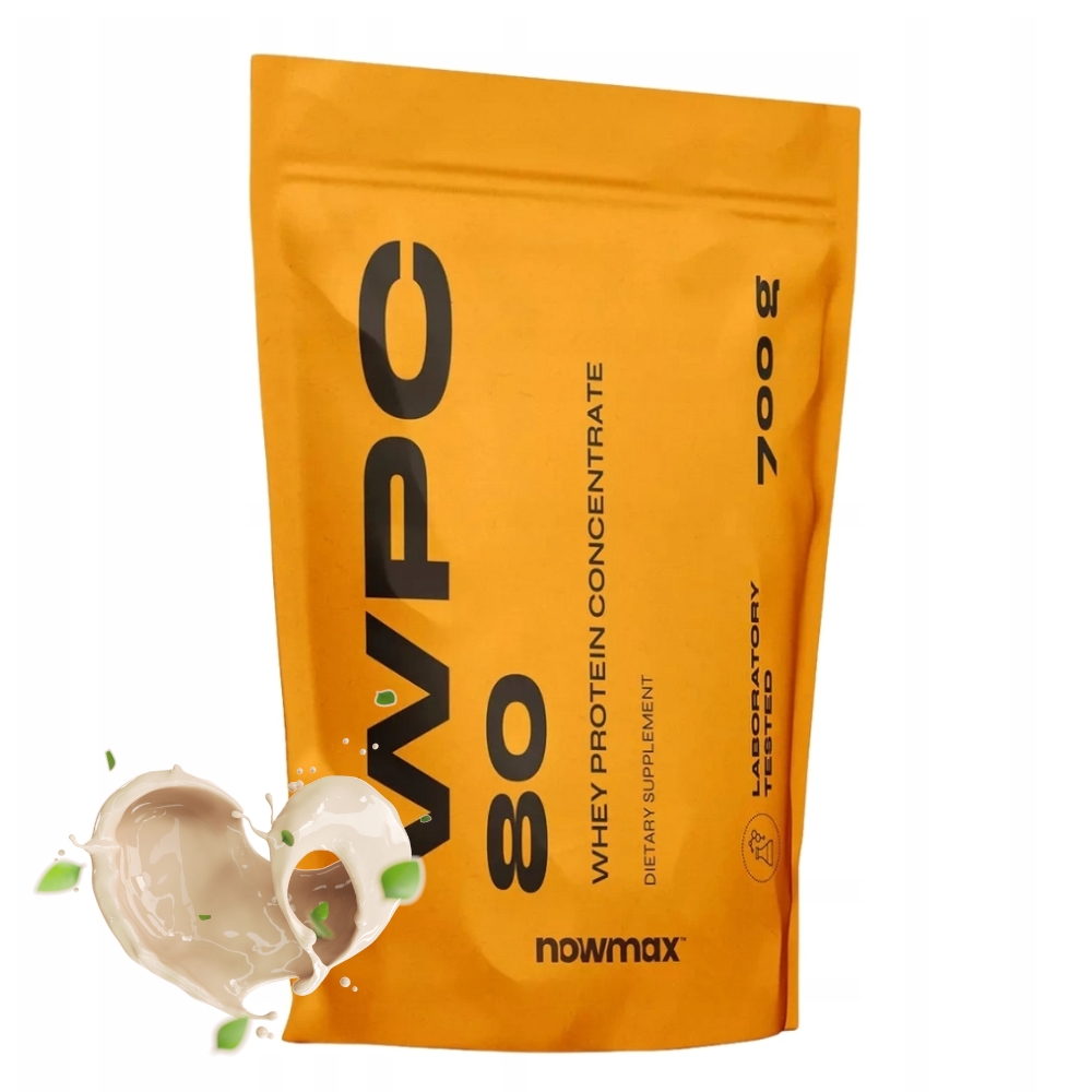 nowmax WPC 80 WHEY PROTEIN 700 g BIAŁKO SERWATKA ODŻYWKA BIAŁKOWA MASA - 0634438108726 ...
