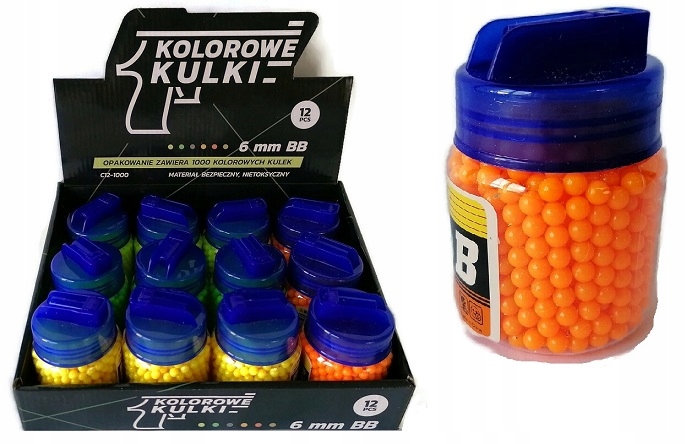 KULKI DO PISTOLETU ZAPAS KULEK 6MM 1000 SZTUK - porównaj ceny - Allegro.pl