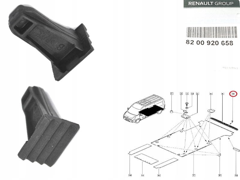 Renault OE 8200920658 0820092065806 za 45.00PLN z Warszawa-Wesoła ...