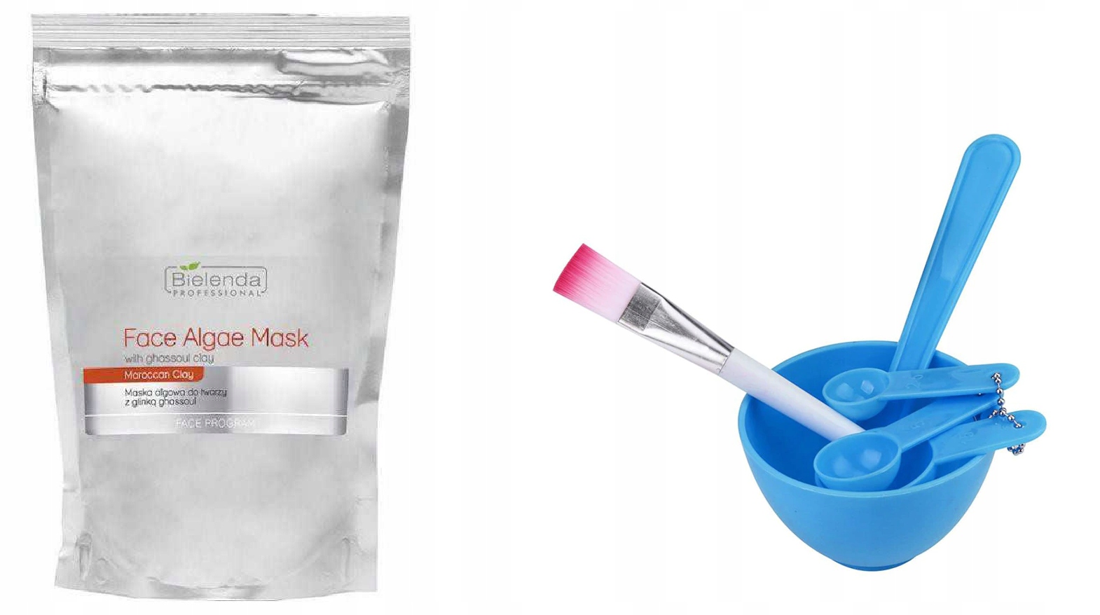 BIELENDA MASKA ALGOWA Z GLINKĄ GHASSOUL Uzupełnienie 190g + ZESTAW DO ALG (5902169001339) • Cena ...