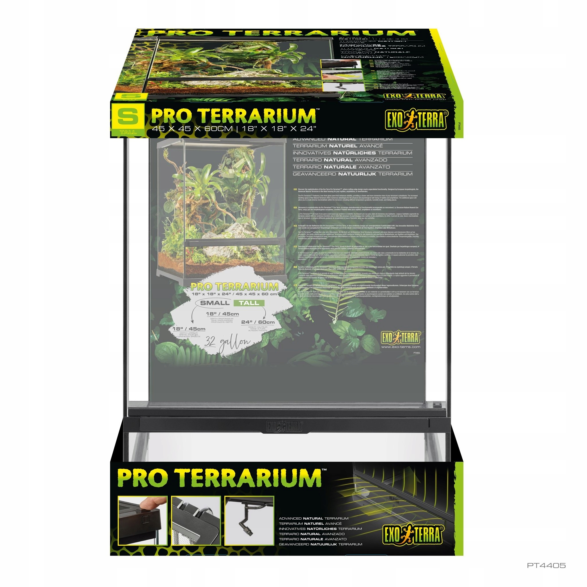 Exo Terra Terrarium szklane SMALL 45x45x60cm (015561226073) • Cena ...