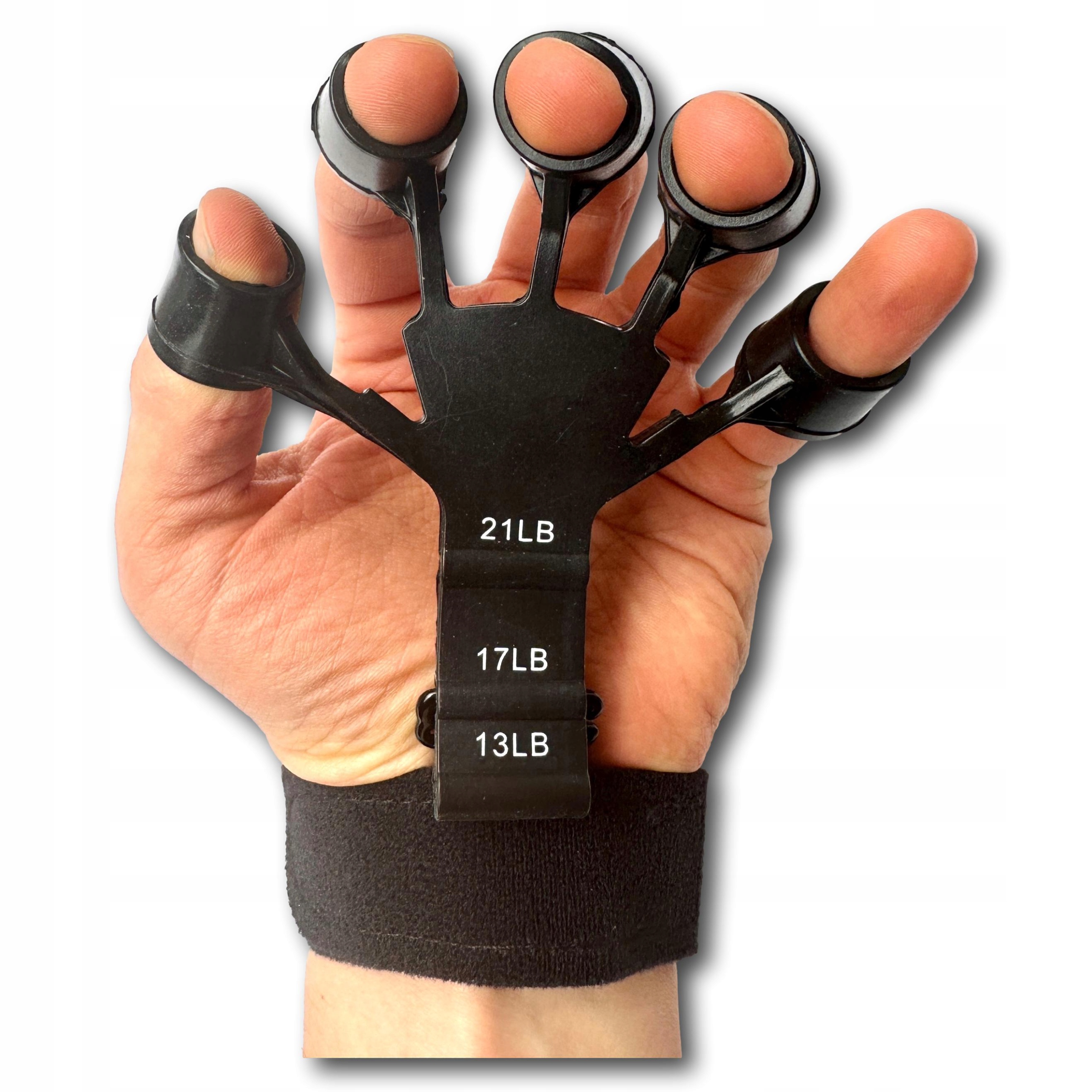 Finger exerciser with 3 regulations - 13/17/21 lb - MuscleForge | Sport ...